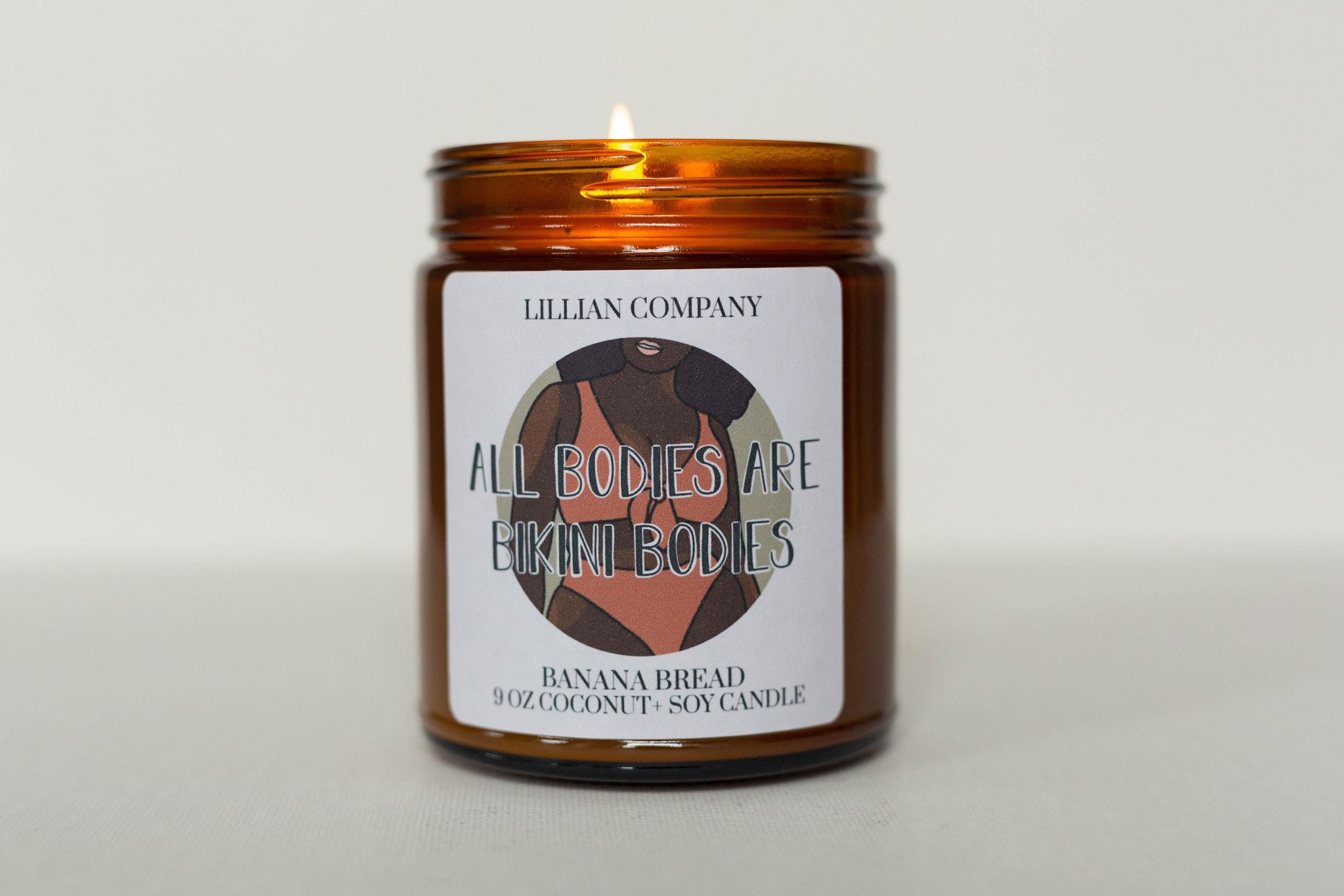 9oz All Bodies Are Bikini Bodies Candle | LILLIAN COMPANY